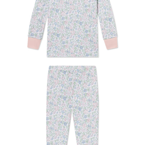 LAKE | Baby | Pima Cotton Pajamas | English Rose Elizabeth Floral Baby ...