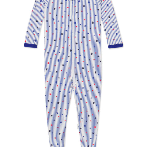 LAKE | Baby | Pima Cotton Pajamas | Star Spangled Baby Sleeper