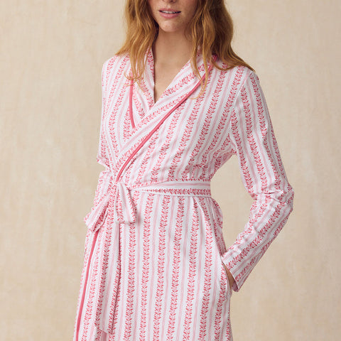 LAKE | Women | Pima Cotton Pajamas | Winterberry Jasmine Vine Pima ...