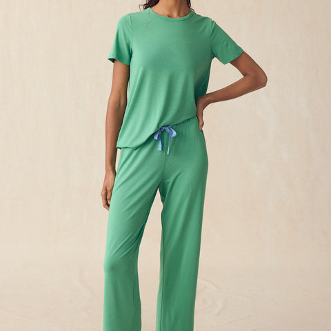 LAKE | Women | DreamModal® Pajamas | Greenbriar Ribbon Short-Long Set